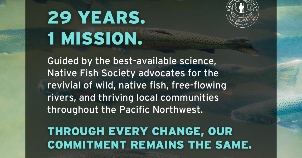 Commitment to Our Mission Through Changing Times | Native Fish Society